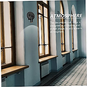 Uonlytech 1pc Wall Lamp Outdoor Solar Lights Decorative Rustic Wall Sconces Outdoor Bulbs Wall Lamp Decor LED Wall Lights Industrial Farmhouse Wall Lamp Home Wall Light Mini Wall Light Lawn