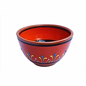 Cactus Canyon Ceramics Spanish Terracotta 5-Piece Small Salsa Bowl Set (European Size), Multicolor