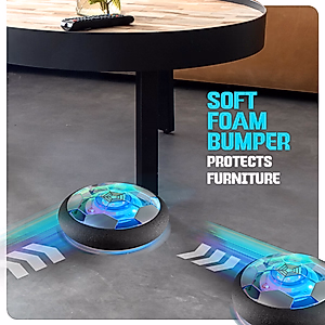 Hover Soccer Ball for Kids - Boy Birthday Gifts - Indoor Toy Games Easter Gift for Boys Age 6, 7, 8, 9, 10, 11, 12 Year Old - Light-Up Toys Game for Kid - 6-8, 8-12 - Gift for 8 Year Olds (Single)