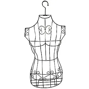 Tailors Dummy Mannequins Female Mannequin Torso Half Body Wall-Mounted Dress Form Metal Wire Frame for Designers Display, 3 Colors Dressform Mannequin
