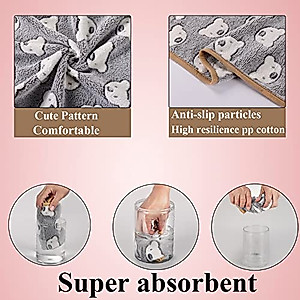 Grddaef Guinea Pig Fleece Blankets 6 Pieces Waterproof & Washable Small Animal Cage Liners Sleep Mat Bedding Pad for Hamster Chinchilla Rabbit Hedgehog (M-24 x 16 Inch)