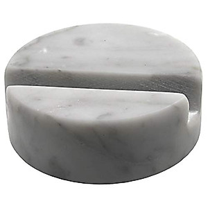 fashciaga Luxurious Marble Cell Phone Stand Holder for Cellphone Tablet On Desk, Countertop, Table, Nightstand. Heavy Solid Real Stone Mobile Phone Stands