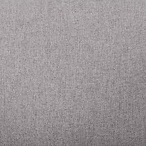 Flash Furniture Erik Comfortable & Stylish Contemporary Barstool with Rounded Mid-Back and Foot Rest, Adjustable Height - Gray Fabric with Chrome Base