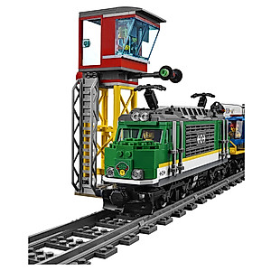 LEGO City Cargo Train 60198 Exclusive Remote Control Train Building Set with Tracks for Kids, Top Present for Boys and Girls (1226 Pieces)