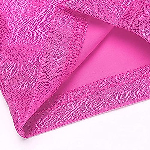 synia Toddler Girls Glitter Ballet Dance Shorts Bike Short Breathable Playgrounds Gymnastics Shorts Pants Girl Under Pants Hot Pink