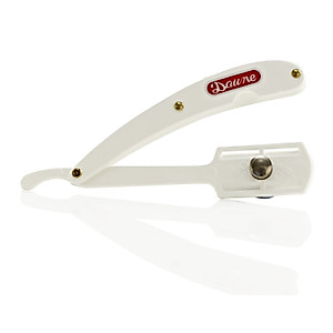 Daune Double Edge Safety Razor/Shavette White/White