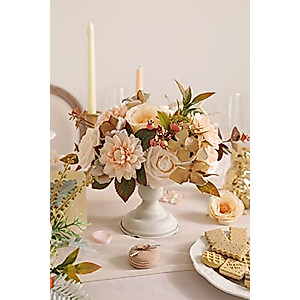 rongflower Champagne Artificial Flowers Combo Box Set Fake Flowers with Stems for DIY Wedding Bridesmaid Bridal Bouquets Centerpieces Party Home Decoration