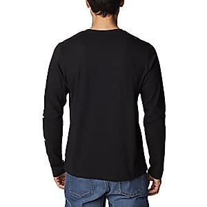 Columbia Men's Thistletown Hills Long Sleeve Logo Tee, Black, Medium