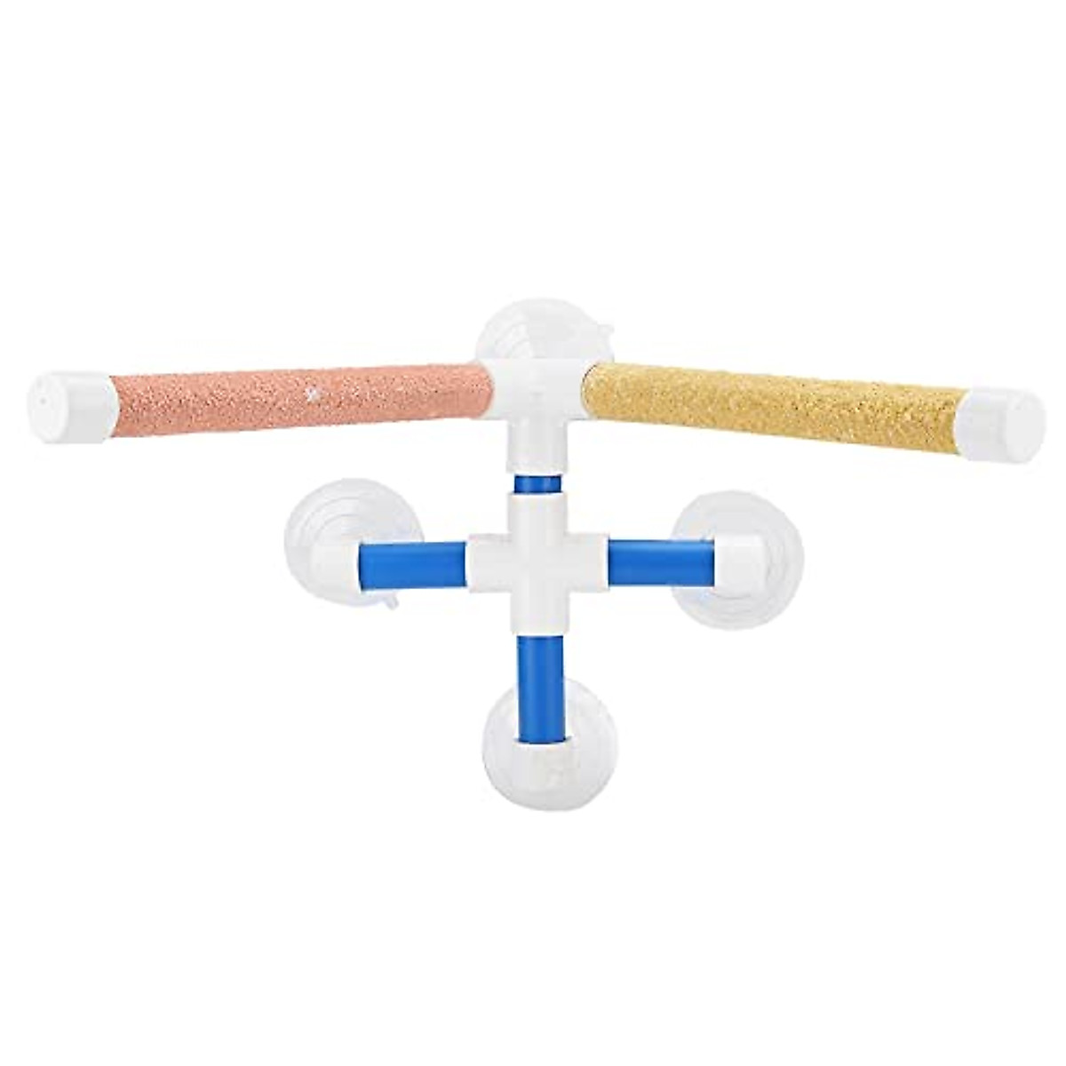 Haokaini Parrots Shower Standing Portable Suction Cup Bird Window and Shower Perch Toy for Bird Parrot Macaw Cockatoo African Greys Budgies Parakeet