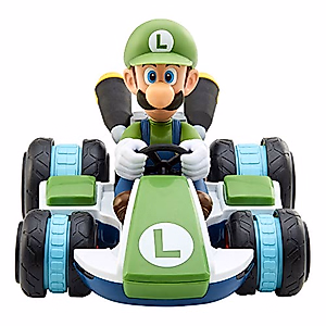 Super Mario 08988-PLY Nintendo Mario Kart 8 Luigi Mini Anti-Gravity Rc Racer 2.4Ghz, with Full Function Steering Create 360 Spins, Whiles & Drift Up To 100" Range - For Kids Ages 4 Plus