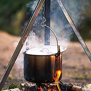 Performore 3 Inch S-Shaped Nickel Hooks Hangers Heavy-Duty Stainless Steel Nickel Hanger Storage Rack for Closet, Work Shop, Bathroom, Garden, House Kitchen (2 Pack)