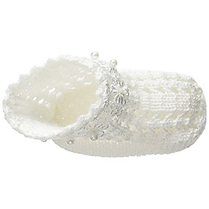 Jefferies Socks Baby Girls' Newborn Daisy Pearl Bootie, White