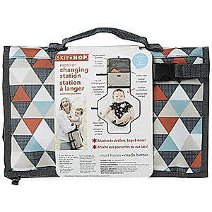 Skip Hop Portable Baby Changing Pad, Pronto, Triangles
