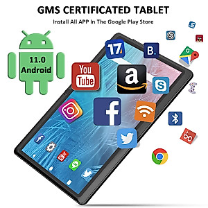 Android 11.0 Tablet, 7 Inch Tablet HD Display, 2GB RAM 32GB ROM, 1.6GHz Quad Core Processor, Designed for Portable Entertainment (2022 Latest Model)