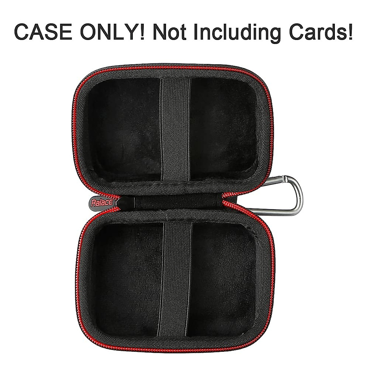 RAIACE Hard Travel Carrying Case for Card Games, Protective Storage Bag. (Not Including Cards) - Purple
