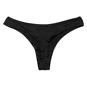 HAS Slut Wife Funny Women Fetish Underwear Black High Rise Thong, Dirty Slut Undies (Medium, Pink)