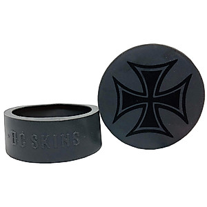 Hooch Herbal Snuff Spitfire Fine Cut 3 Cans with DC Crafts Nation Skin Can Cover - Iron Cross