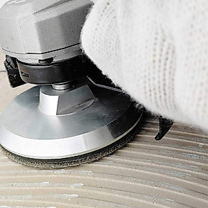 4 Inch Polishing Backing Pad Heavy-Duty Aluminium Backer for Diamond Polishing Pad Holder Hook and Loop Connector 5/8"-11 Thread…