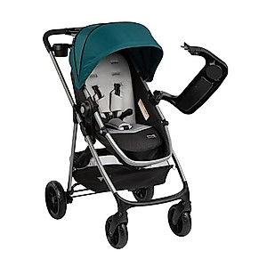 Safety 1st Grow and Go Flex 8-in-1 Car Seat Stroller Combo, Baby Stroller Travel Systems for Infants 4-30 lbs, Stroller and Carseat Combo Set, Forest Tide