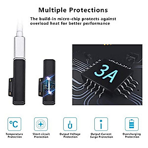 BINZET [Updated] 15V 3A Surface Connect to USB-C Charging Adapter, Compatible for Microsoft Surface Pro 7/6/5/4/3, Surface Laptop/Go/Book [1 Pcs Only]