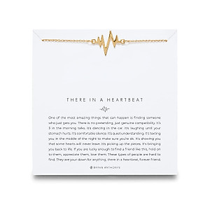 Bryan Anthonys There in a Heartbeat 14k Gold Necklace for Women, Pendant, Adjustable Length