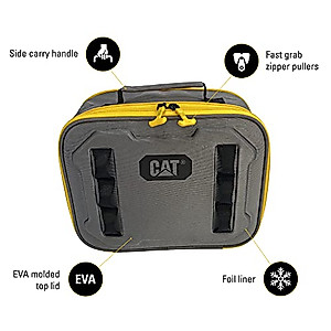 Caterpillar Lunch Box, Grey/Black, One Size