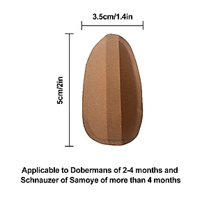 Algado 1 Pair Dog Ear Stand Sticker Up Support Tool, Dog Ear Fixed Correction Vertical Holder, Dog Ear Cover Ear Stand Up, Doberman Ear Posting Kit for Doberman Pinscher Dog (B)