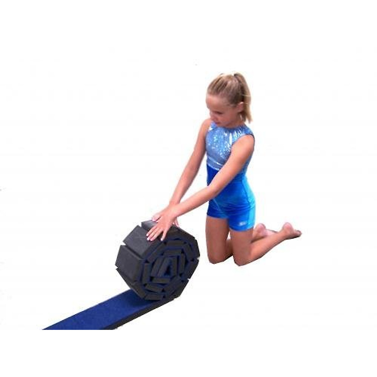 Gymnastics Flexible Roll-Up Foam Training Balance Beam! -(TEAL)
