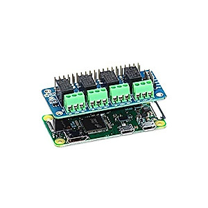 Relay 4 Zero 3V 4 Channel Relay Shield for Raspberry Pi, Relay HAT Expansion Relay Board for Raspberry Pi 4B/3B+/3B/2B/B+/A+/Zero and Zero W | Power Relay Module for Raspberry Pi
