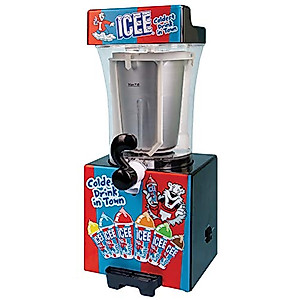 iscream Genuine ICEE Brand Counter-Top Sized ICEE Slushie Maker - Spins Your Pre-Chilled Ingredients with Your Ice into ICEE Slushies!
