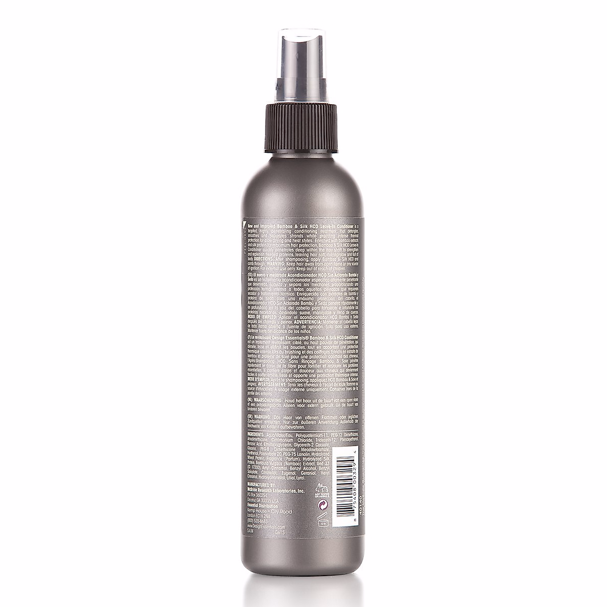 Design Essentials Natural Bamboo & Silk HCO Strengthening Leave-In Conditioner For All Hair Types - 8 Oz