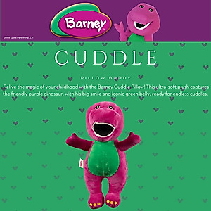 Franco Bedding Super Soft Plush Decorative Throw Cuddle Pillow, Standard, Barney