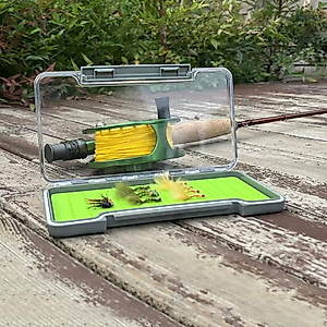 3 PC Fly Fishing Box Silicone Super Slim Waterproof Fly Fishing Tackle Trays Box Best Pocket Storage 7.36"X4.02"X0.63"(waterproof)