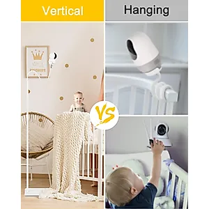 Eadaiylon Monitor Floor Stand Holder for Baby Monitors, Secure Baby Monitor Mount and Adjustable Height, Compatible with Infant Optics DXR-8 Pro