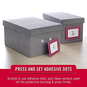 VELCRO Brand Dots with Adhesive | 250pk, White | Small 1/2 Inch Circles | Sticky Back Round Dots for Secure Mounting in Office, School or Home (VEL-30867-AMS)