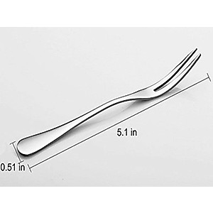 20 Pack Appetizer Dessert Forks, Stainless Steel Mini Salad Fruit Tasting Forks Cocktail Fork (Appetizer)