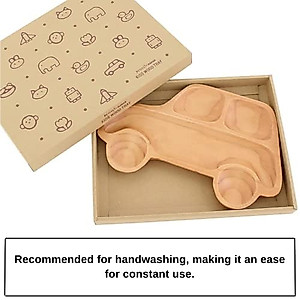 SPICE OF LIFE Kids Petits Et Maman Wooden Plate - Duck - Reusable Home/Party/Picnic Dinnerware