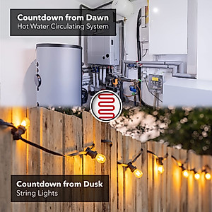 BN-LINK Short Period Repeat Cycle Intermittent Timer, Interval Timer - Day, Night, or 24 Hour Operation, Photocell Light Sensor Dusk to Dawn for Hydroponics Aquaponics Aeroponics
