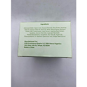 Acne Treatment Cream With Secret TEA TREE OIL Formula - Perfect For Fighting Breakouts, Spots, Cystic Acne, Acne Scar Removal - See Results in Days Without Dry Skin - by Keeva Organics (2oz)