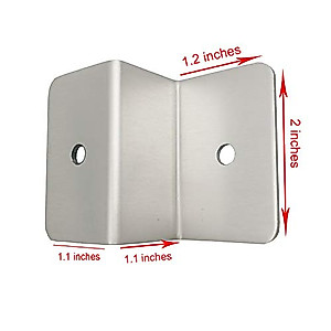 Solar Panel Mounting Z Bracket Mounts Kits with Nuts and Bolts for RV Boat Off Grid Roof Installation 4 Units