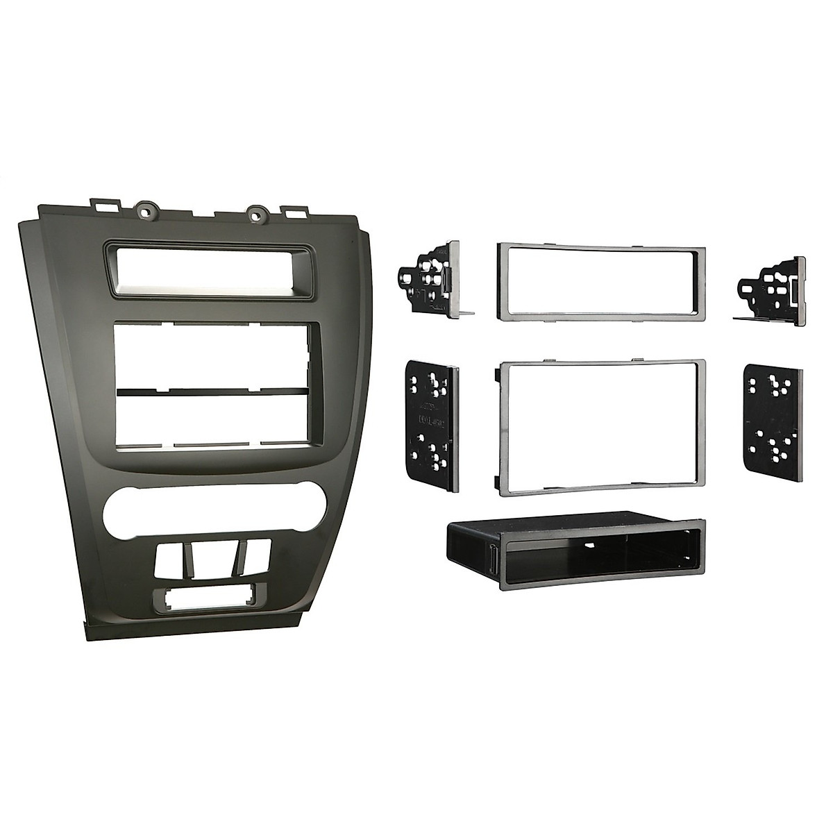 Metra 99-5821B Single or Double DIN Installation Dash Kit for 2010 Ford Fusion and Mercury Milan (Matte Black)
