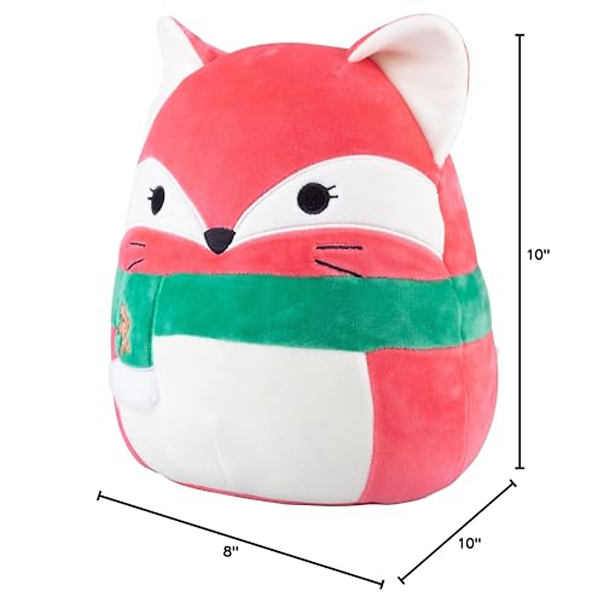 Squishmallows Original 10-Inch FiFi The Fox - Official Jazwares Plush - Collectible Soft & Squishy Fox Stuffed Animal Toy - Add to Your Squad - Gift for Kids, Girls & Boys