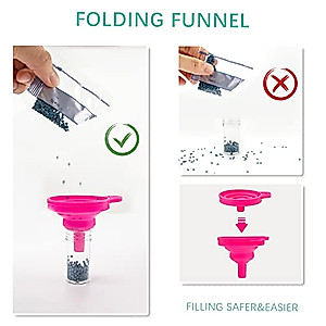 60 Slots Diamond Painting Storage Container, Diamond Painting Accessories Kit with Storage Case for Diamond Art Craft Jewelry Beads Rhinestones Organizer