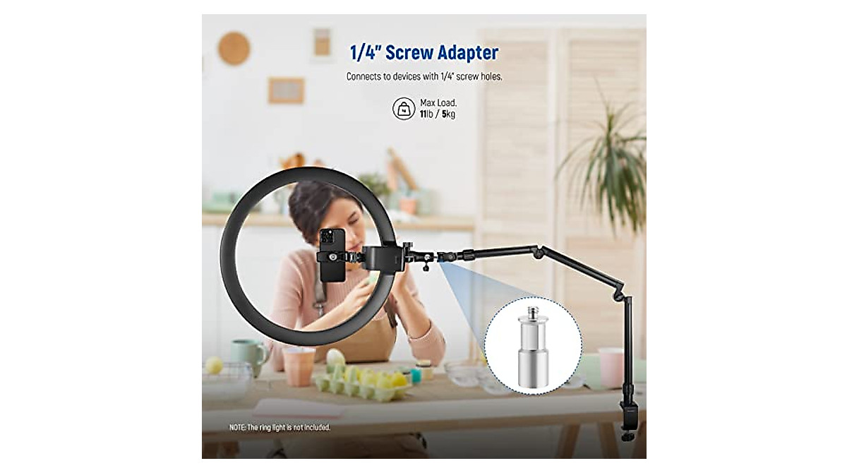 NEEWER Webcam Stand: Flexible Articulating Mount