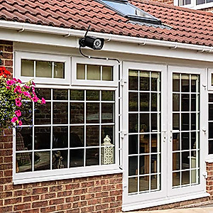 Sumind 4 Pack 10 ft/ 3 Meter Micro USB Extension Cable Male to Female Extender Cord Compatible with Wireless Security Camera Flat Power Cable, Cable Clips Included (Black)