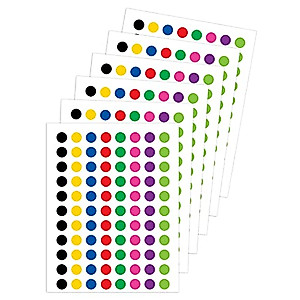 Teacher Created Resources Colorful Circles Mini Stickers Value Pack, Multi Color (4743)