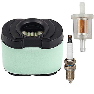 HIFROM Replacement for 792105 Air Filter Pre Filter with 493629 Fuel Filter Spark Plug Replacement for 276890 407777 40G777 John Deere Z245 Z425 LA155
