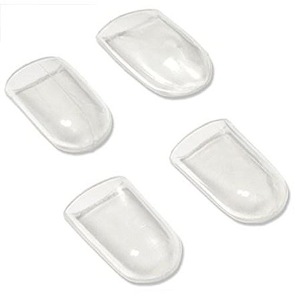 Pro-Tec Athletics Womens Cap Toenail Protection, Clear, Pack Of 4 US
