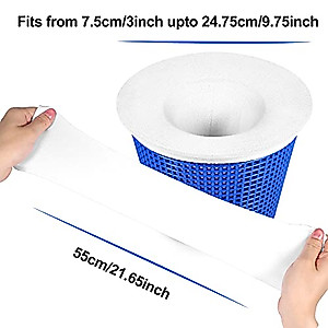 30-Pack of Pool Skimmer Socks, Ultra Fine Mesh Filter Sock Net for Skimmer Baskets, Skimmers Cleans Debris and Leaves for In-Ground and Above Ground Pools