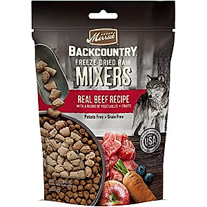 Merrick Backcountry Freeze Dried Raw Grain Free Dry Dog Food Meal Mixers with Real Meat 12.5 Ounce (Pack of 1)